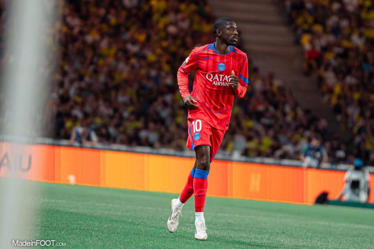 PSG - Ousmane Dembélé reçoit les félicitations de Kylian Mbappé pour ...