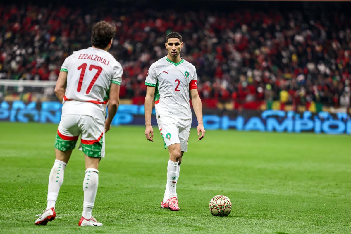 Maroc - Achraf Hakimi titulaire et Ibrahim Mbaye entré en jeu, Moussa ...